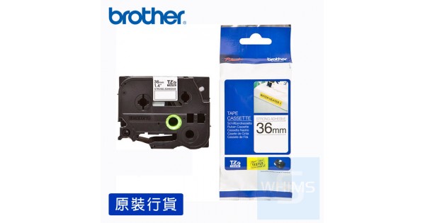 Brother - 36mm 已過膠標籤帶 (覆膜/護貝)系列