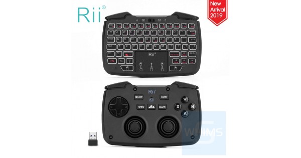 Rii - RK707 Mini 2.4Ghz 無線鍵盤鼠標+遊戲控制觸控 3 in 1 組合