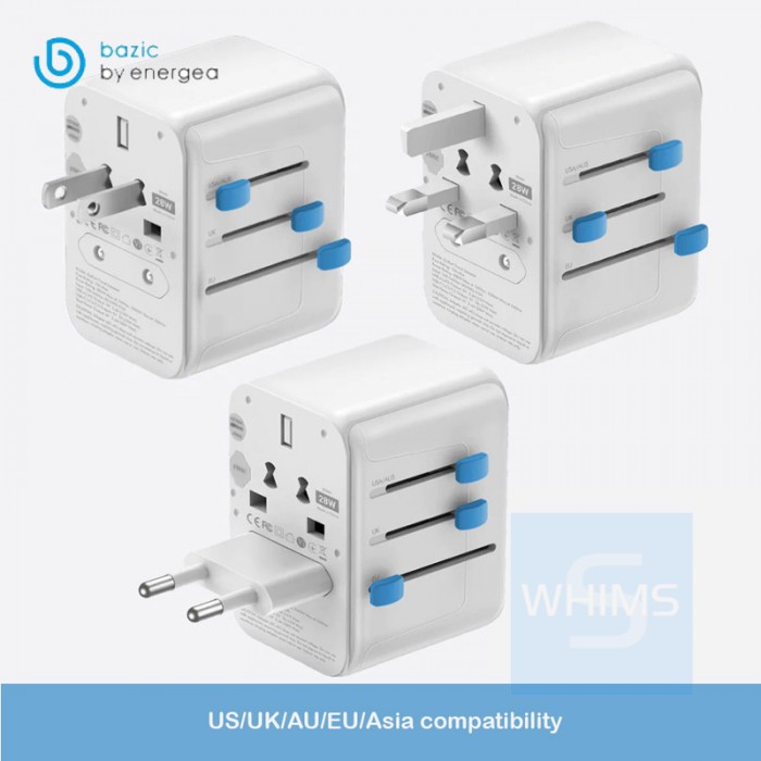 Energea - Bazic Goport Travel Adapter 28W (2A3C) 多合一旅行充電器