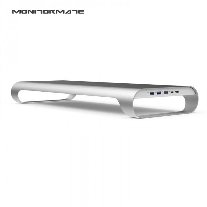 Monitormate - ProBASE HD 鋁製 USB Type-C 多功能螢幕架 For 2016/2017 MacBook Pro 13” And 15” (支援 4K HDMI ...